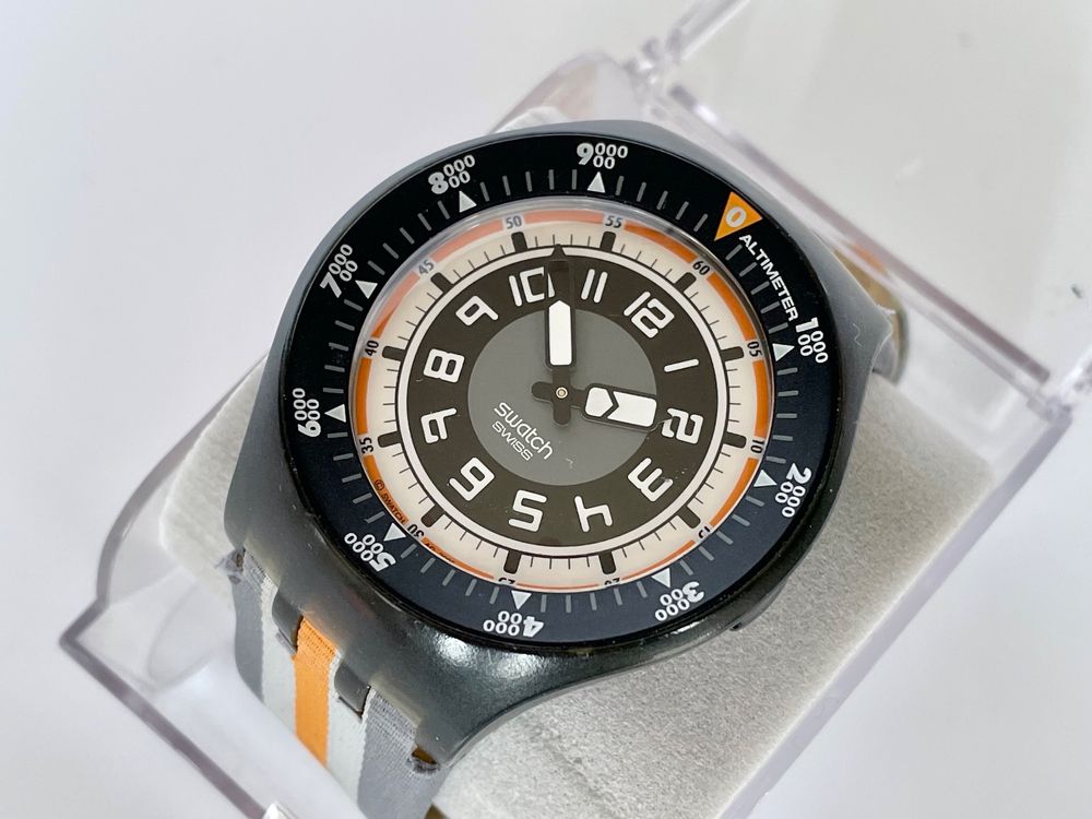 Swatch FUN BOARDER - MOUNTAIN MANIA - SULM101 Altimeter (Gebraucht) in ...