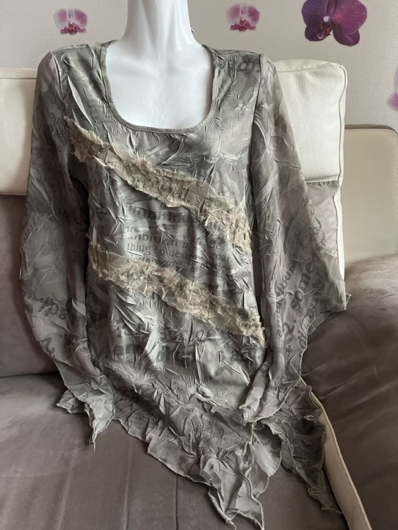 Haut froissé voile Xanaka original kaki S / (D'occasion) à Genève pour ...