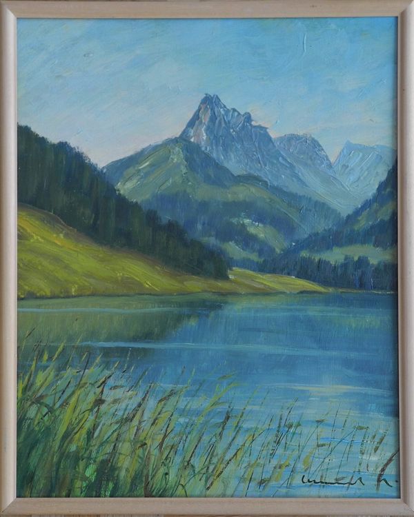 MAX CLEMENT 1912-1995 Schwarzsee mit Spitzfluh (Gebraucht) in Wünnewil ...
