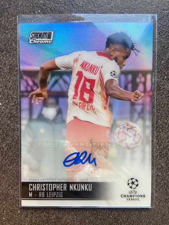 2020 Stadium Chrome Christopher Nkunku Auto Autogramm (Gebraucht) in ...