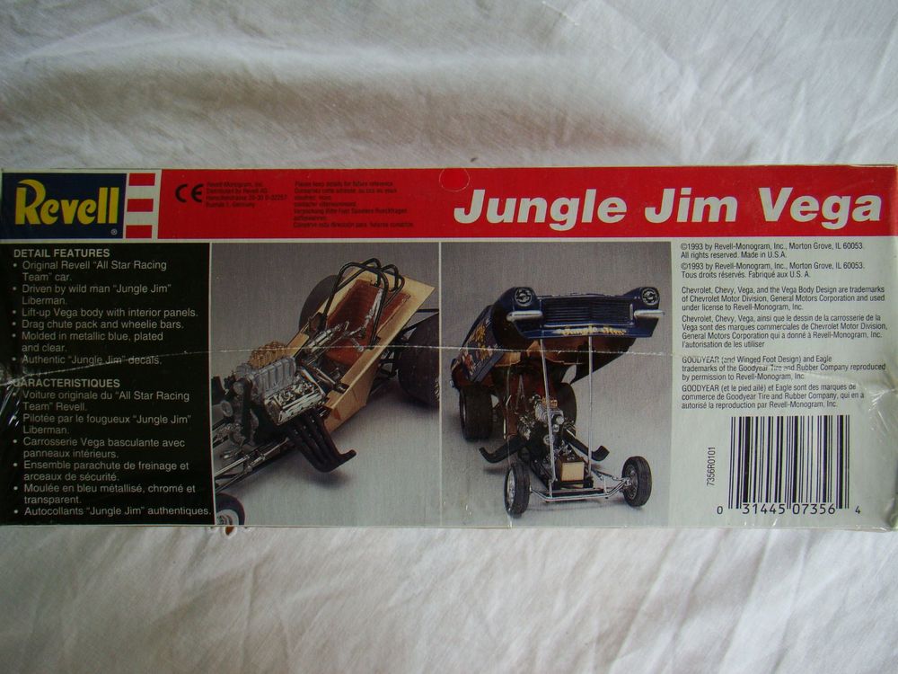 Revell Chevy Chevrolet Jungle Jim Vega F/C 1:25 #7356 (Neu und ...