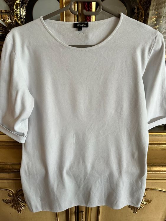 Escada top weiss Grösse L mit Escada Goldlogo neu 630 tshirt (Gebraucht) in Mont-sur-Lausanne ...