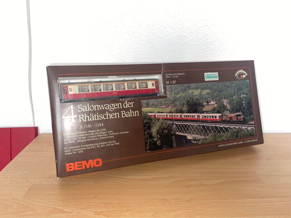 BEMO RhB Salonwagen Set 3272/S, 4-teilig OVP (Neu und originalverpackt) in Zürich für CHF 86 ...