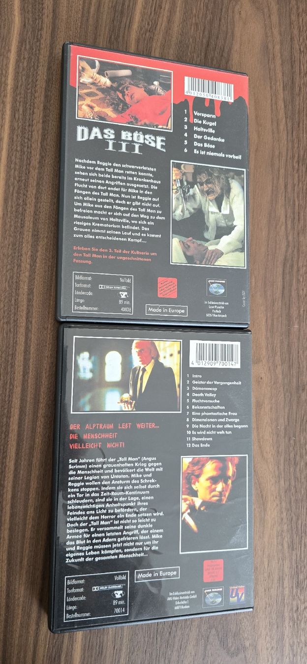 DVD Horror-Klassiker "Das Böse" III & IV (Gebraucht) in Dübendorf für ...