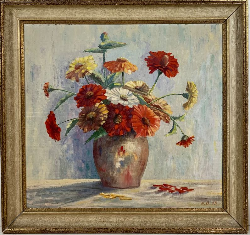 Grosses Stillleben Gemälde Mono H.B (Gebraucht) in Root für CHF 45 – mit Lieferung auf Ricardo ...