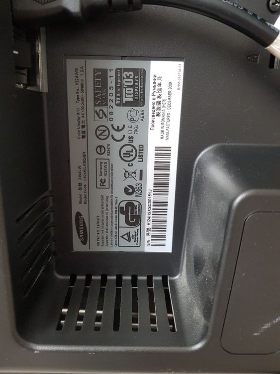 Samsung Syncmaster 2494 Monitor (Gebraucht) in Gerlafingen für CHF 25 ...