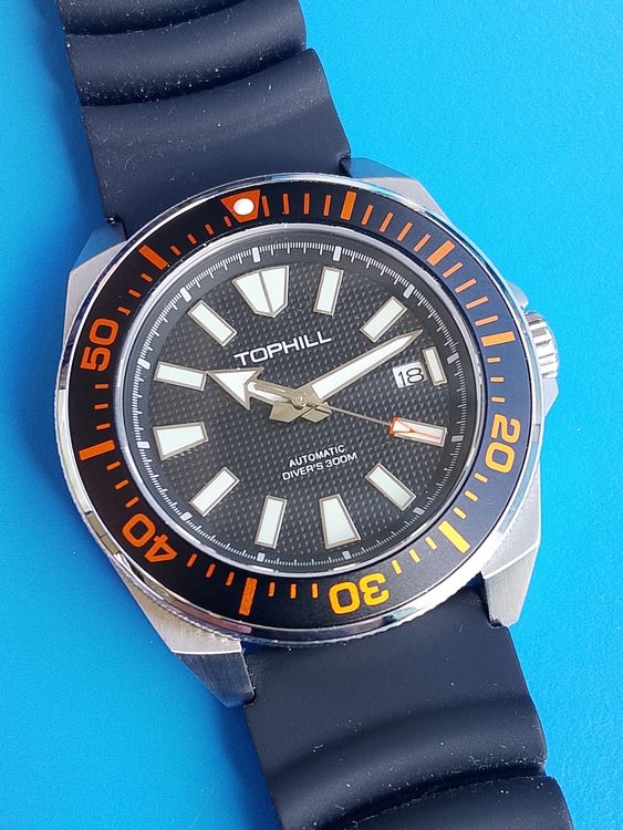 Neue Automatic Tophill 300 m Taucheruhr sapphire Glas Seiko (Neu ...