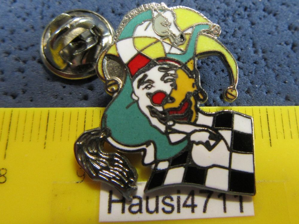 PIN CLOWN FASNACHT CIRCUS ENAMEL SILBRIG | Kaufen auf Ricardo