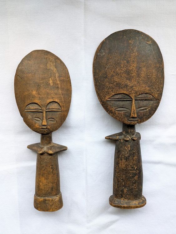 Holzmaske Frau & Mann (Gebraucht) in Neuenegg für CHF 90 – mit Lieferung auf Ricardo kaufen