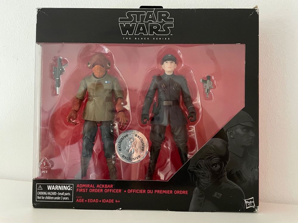 star wars black series admiral ackbar & first order officer (Neu ...