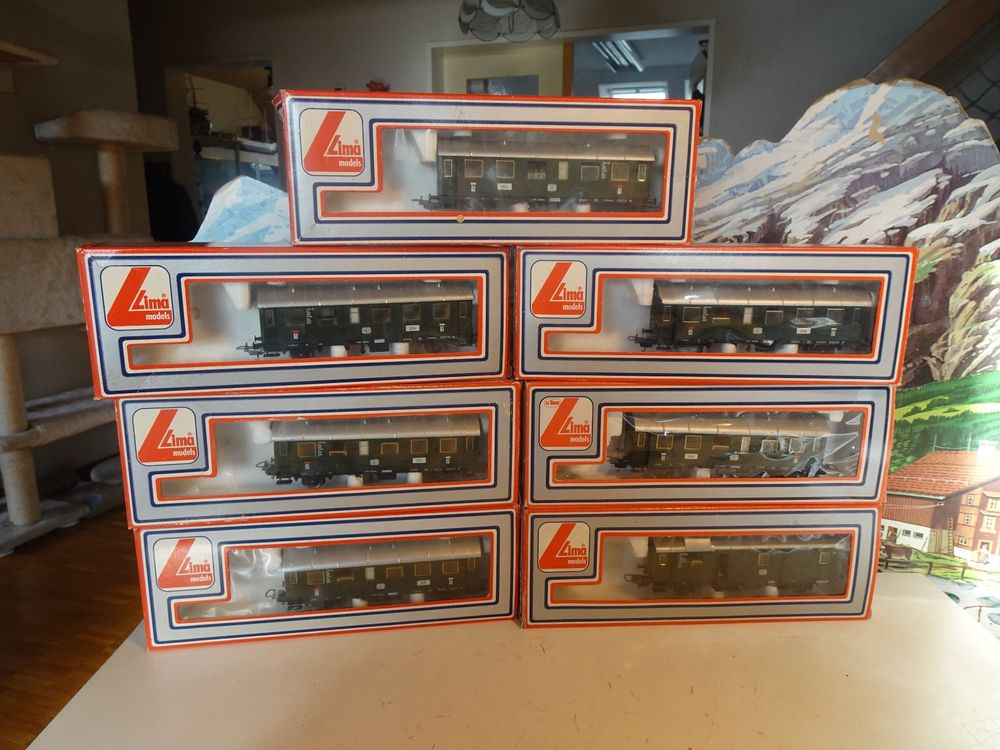 Lima 6 DB Personenwagen/1 Gepäckwagen H0 GL/int 50 (Gebraucht) in ...