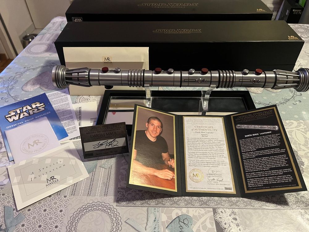 Star Wars Darth Maul Lightsaber Master Replicas Signature Ed (Neu und ...