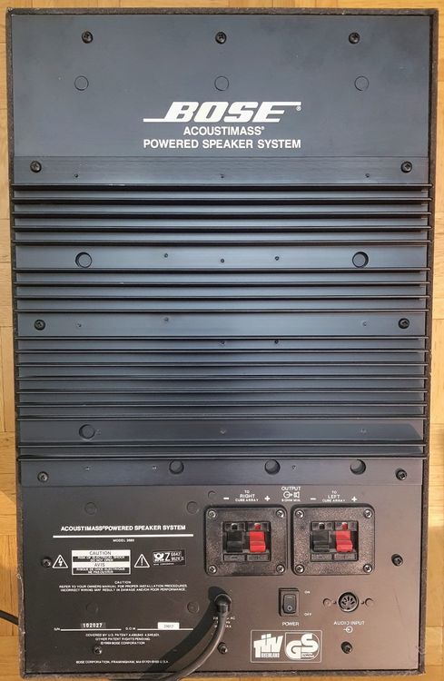 Bose Acoustimass 5 (aktiv) mit 2 Bose AM-5 Satelliten | Kaufen auf Ricardo