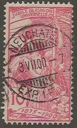 1900 10 Rp UPU, lose, von Neuchâtel (Gebraucht) in Arlesheim für CHF 2 – mit Lieferung auf ...