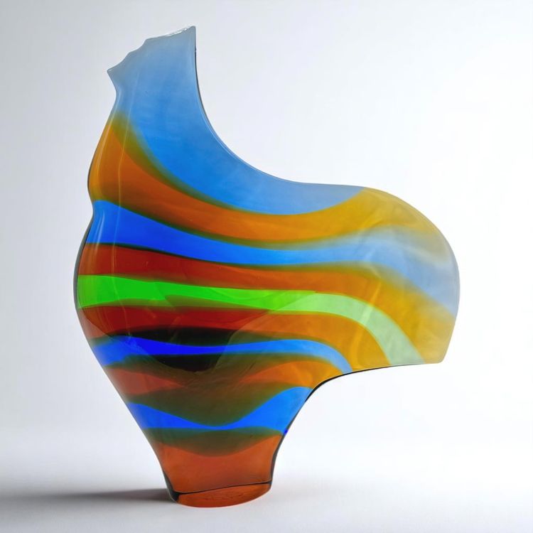 Sculpture coq verre Klemes Stanislav Exbor Tchécoslovaquie (D'occasion ...