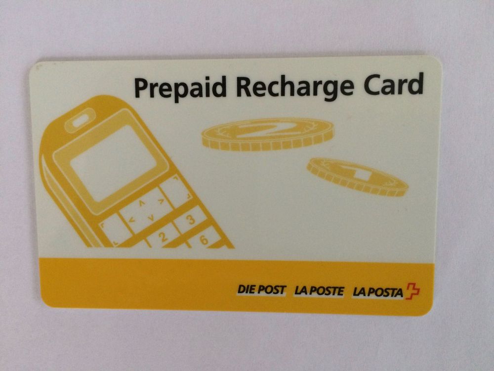 1 Prepaid Recharge Card (Gebraucht) in Triesen / Liechtenstein für CHF ...
