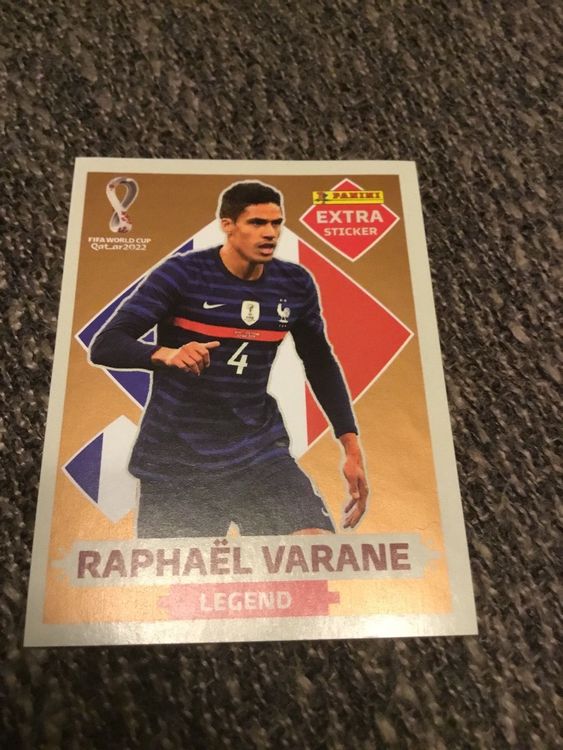 Panini Extra Sticker WM 2022 Raphaël Varane, Bronze | Kaufen auf Ricardo