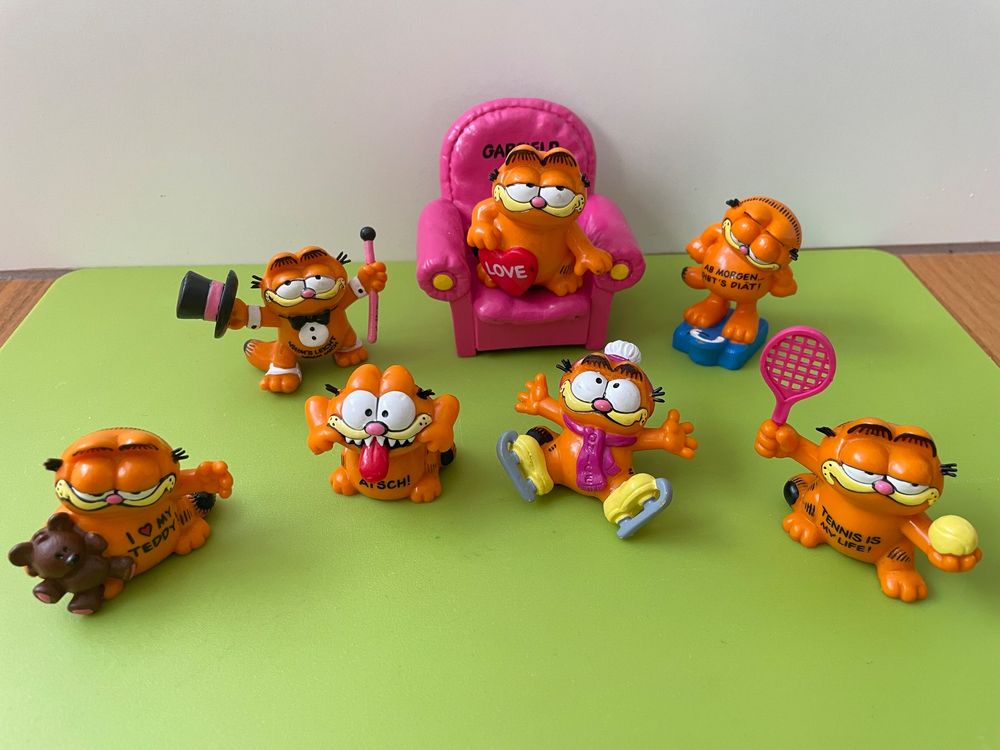 7x Garfield Comic Figur Comicfigur 1978, 1981 U.F.S. Bully | Kaufen auf ...