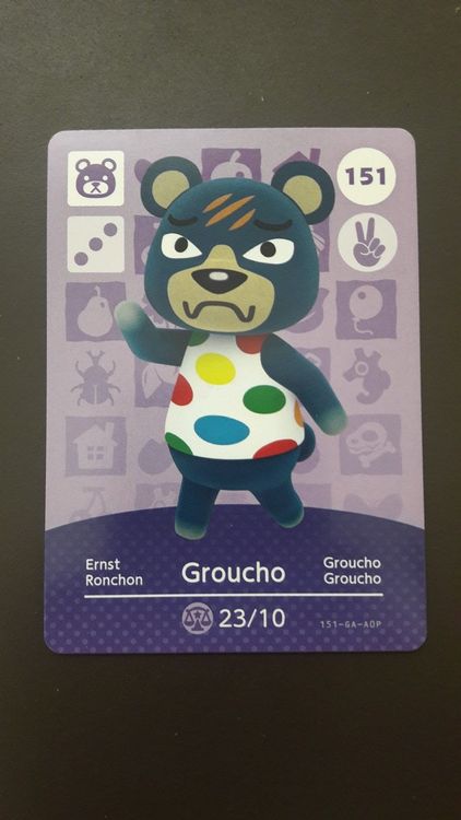ACNL/NH Amiibo Karte EU - Nr. 151 Ernst | Kaufen auf Ricardo