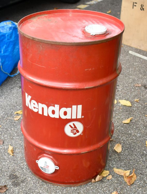 VINTAGE Kendall TONNE Ölfass 60cm Höhe 36cm Durchmesser (Gebraucht) in ...