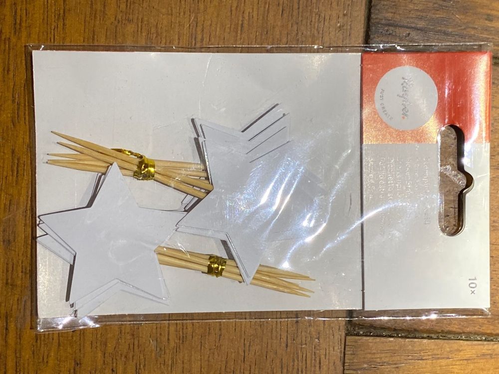 Sternpicker weiss pique étoile 8cm 4,5cm (Neu und originalverpackt) in ...