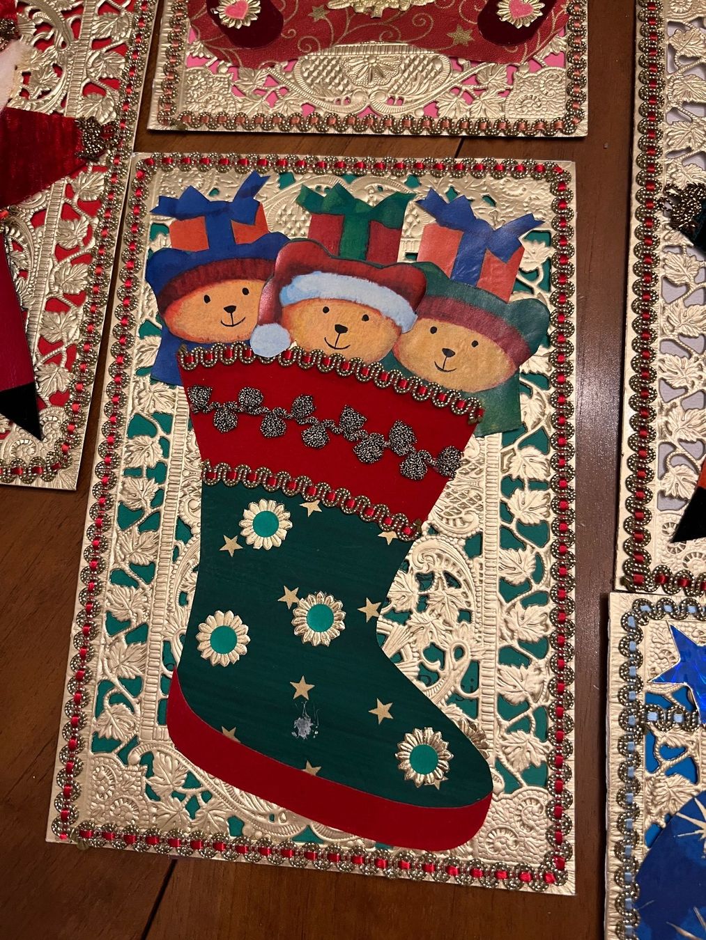 8 alte Weihnachtskarten Bilder Eschti Klein, Weihnachtshaus (Gebraucht ...