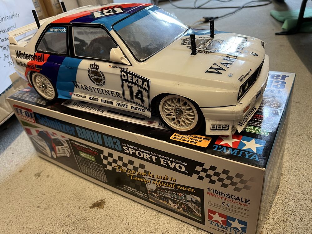 Tamiya TT01 E30 M3 mit Brushless Motor, Servo und Regler (Gebraucht) in ...