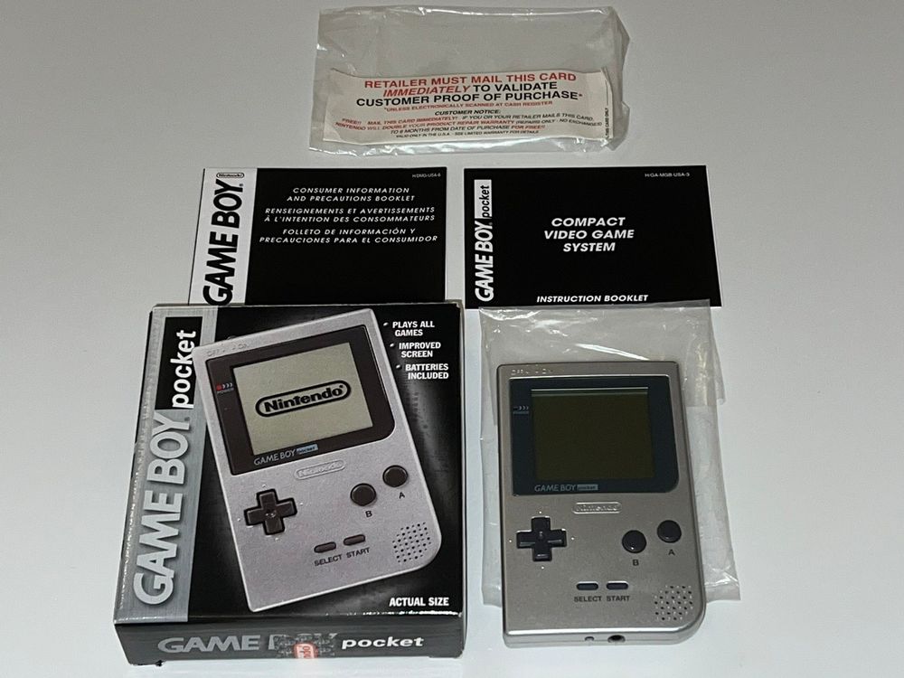 Nintendo Game Boy Pocket Konsole silber (OVP) (Gebraucht) in Zürich für ...