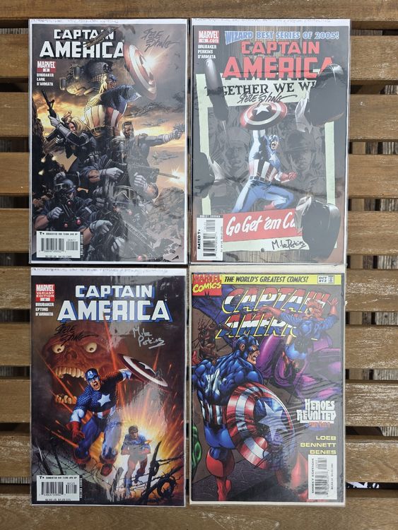 Captain America Comics mit Unterschriften (Neu (gemäss Beschreibung ...