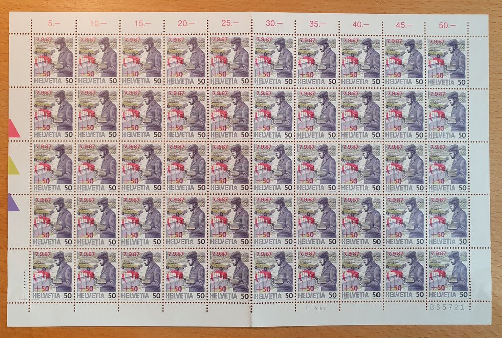 Unwetter in der Schweiz 1987, Sondermarke 7.9.87, 50+50 | Kaufen auf Ricardo