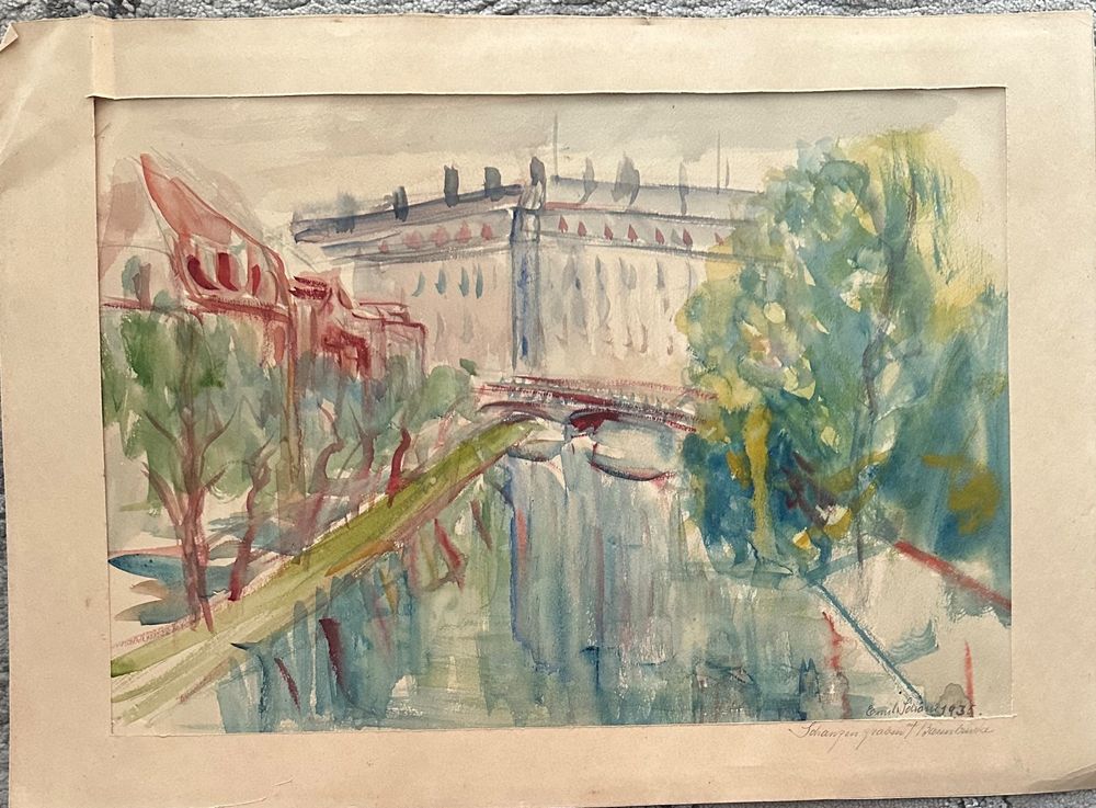 30.er Jahre Abstrakte Mischtechnik Unl.Sig (Gebraucht) in Root für CHF 19 – mit Lieferung auf ...