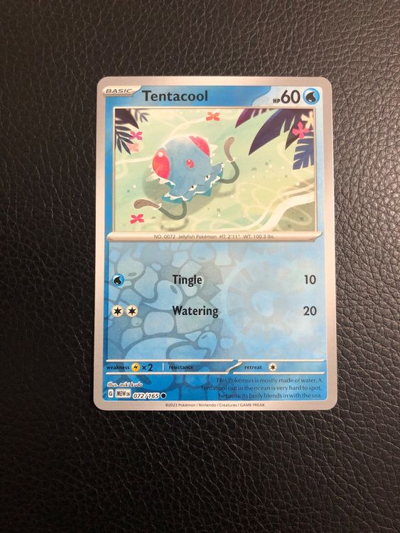 Scarlet & Violet 151 - Tentacool reverse 72/165 NM Ab 1 (Gebraucht) in ...
