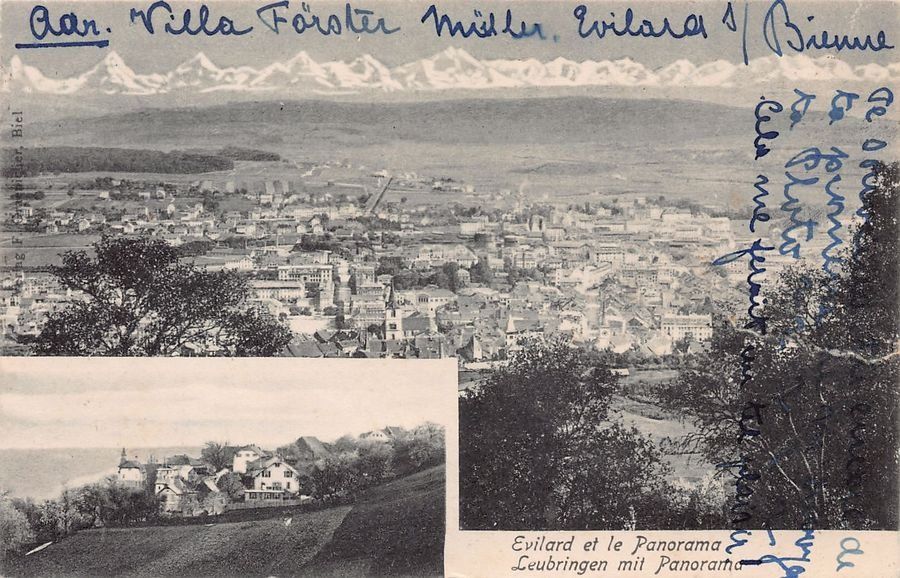 Evilard (Leubringen) Panorama Villa Förster-Müller circ 1906 (Gebraucht ...
