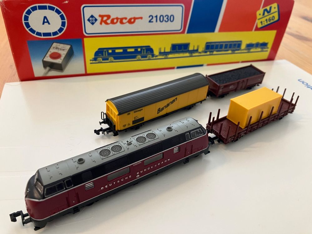 Roco / N / Train marchandises avec loc DB | Kaufen auf Ricardo