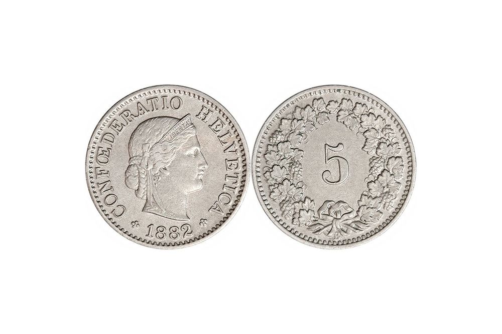 5 Rappen von 1882, nahe bei nicht zirkuliert (Gebraucht) in Kollbrunn für CHF 25 – mit Lieferung ...