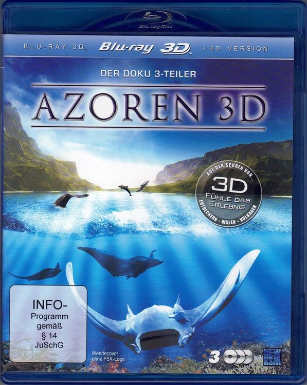 Azoren Teil 1 - 3 3D Blu-ray (Gebraucht) in Ennetbaden für CHF 9 – mit Lieferung auf Ricardo kaufen