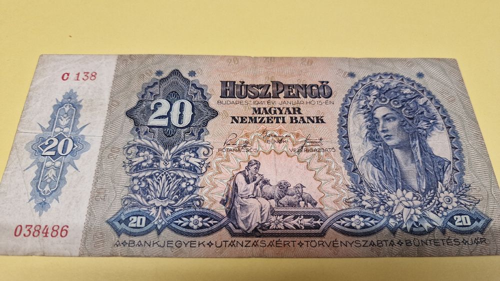Alte Ungarische 20 Pengö Note 1941 Sammlerstück! (Gebraucht) in Herisau ...