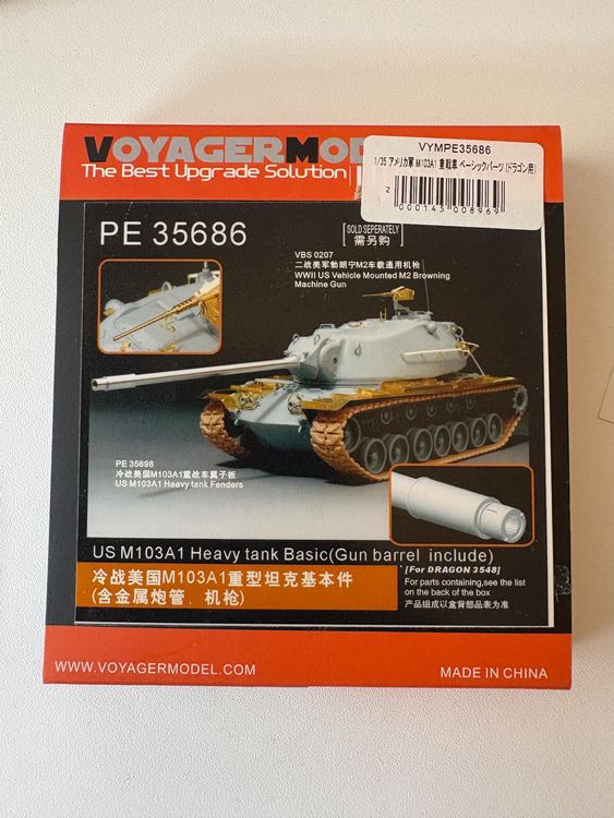 1/35 US M103A1 HEAVY TANK BASIC SET WITH GUN BARREL FÜR DRAG (Gebraucht) in MÜHLEDORF/SO für CHF ...
