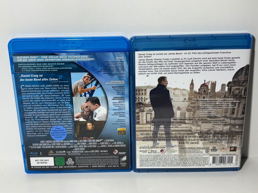 James Bond 007 1-5 Daniel Craig Blu Ray (Gebraucht) in Wilderswil für ...