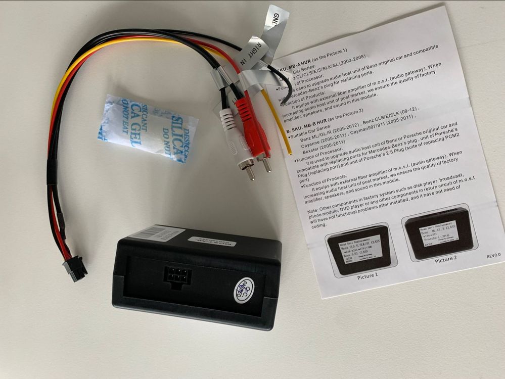 Porsche Cayenne Most Glasfaser Bose Verstärker Adapter (Neu und ...