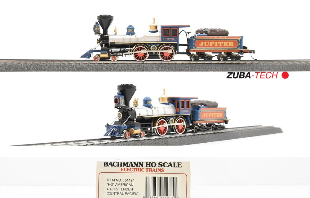 Bachmann 51124 Dampflok JUPITER 4-4-0 CPRR, H0 Analog OVP (Gebraucht ...