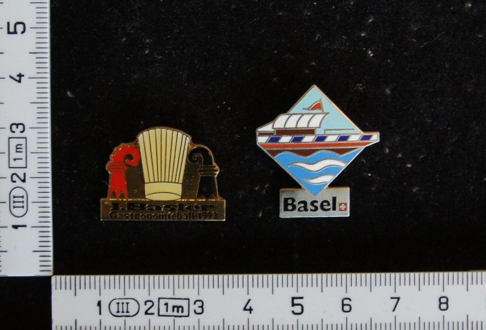 PIN Basel Schifffahrt + Gastronomieball Set mit 2 Stk #1105 (Gebraucht ...