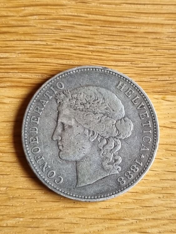 5 Franken 1888 - Frauenkopf - RAR! | Kaufen auf Ricardo