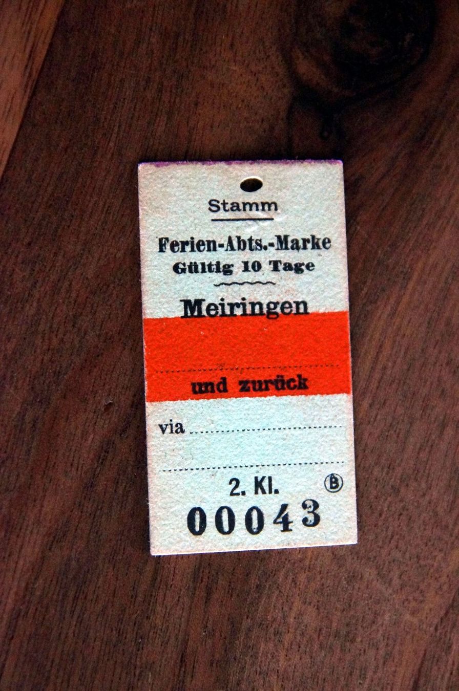Ferien-Abo-Marke Meiringen - Brienz - 1947 mit "Coupon" (Gebraucht) in ...