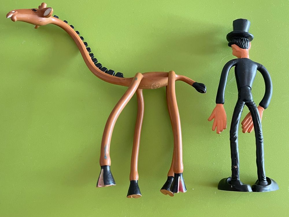2x Biegefigur Bendy Figur Kaminfeger & Giraffe Schleich 60er (Gebraucht ...