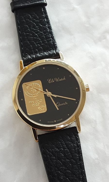 Montre non portée avec lingot de 1 grammes d’or ELX WATCH (Neuf avec ...