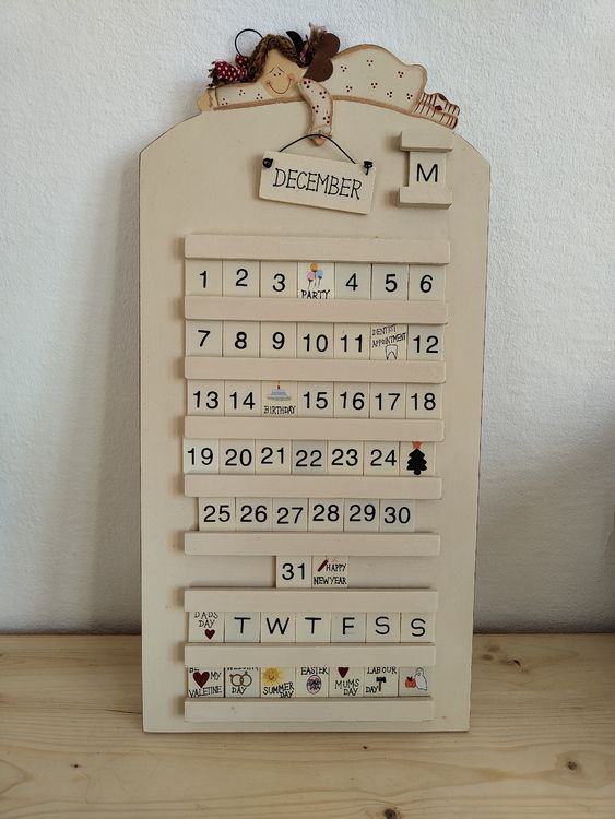 Calendario in legno artigianale (Neu (gemäss Beschreibung)) in Biasca ...