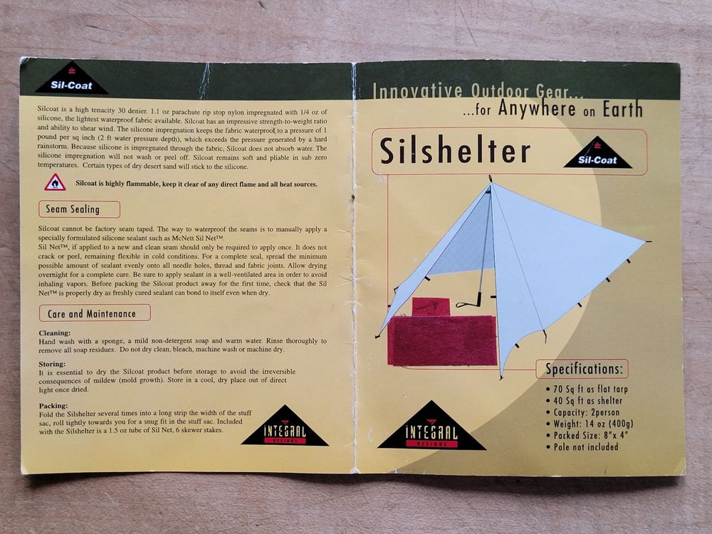 2-Personen Tarp Silshelter von Integral Designs (Gebraucht) in Zürich ...