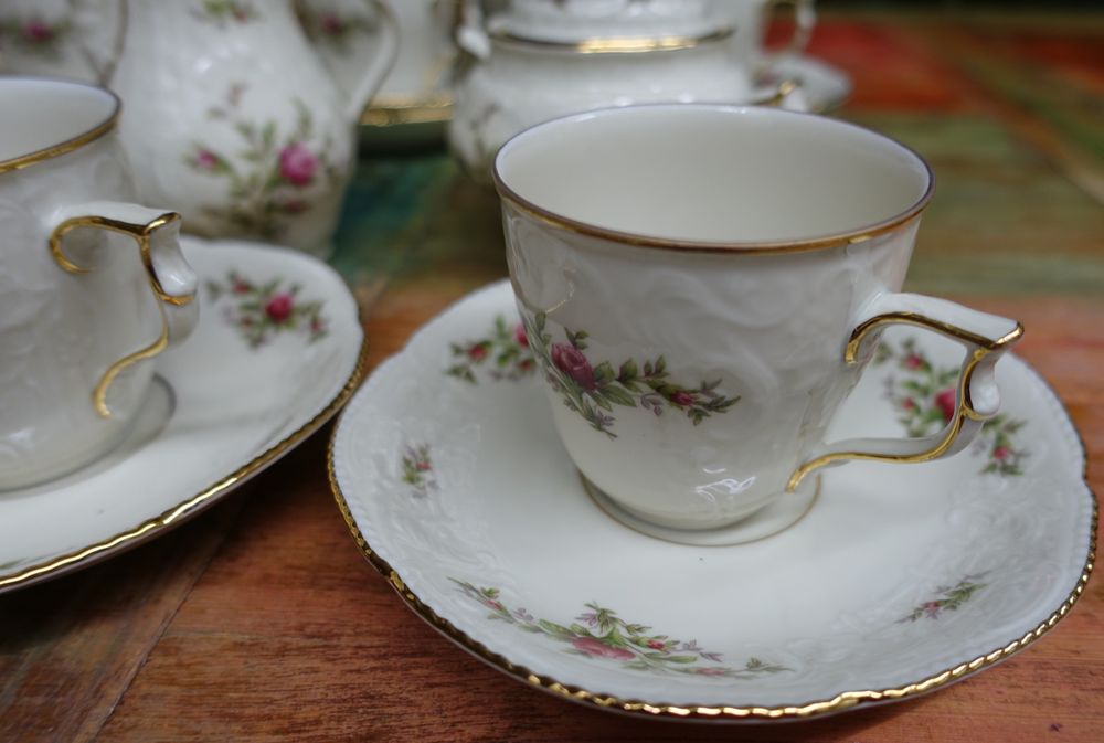 ROSENTHAL SANSSOUCI MOOSROSE CLASSIC ROSE KAFFEESERVICE _GLS (Gebraucht) in Sala Capriasca für ...