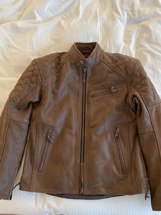 Veste Moto Triumph, Arno Brown, Large | Kaufen auf Ricardo